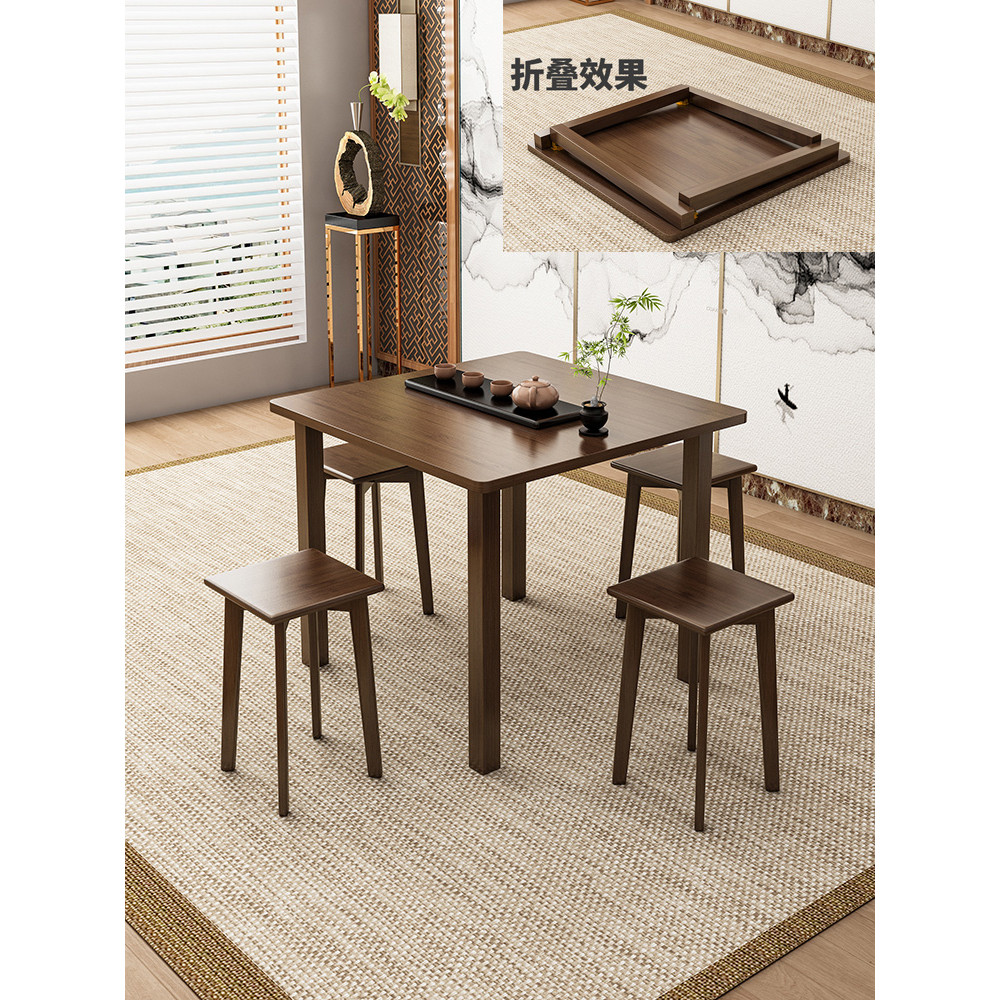 Meja Lipat Meja Persegi Meja Makan Mudah Alih Meja Belajar Persegi Meja ...