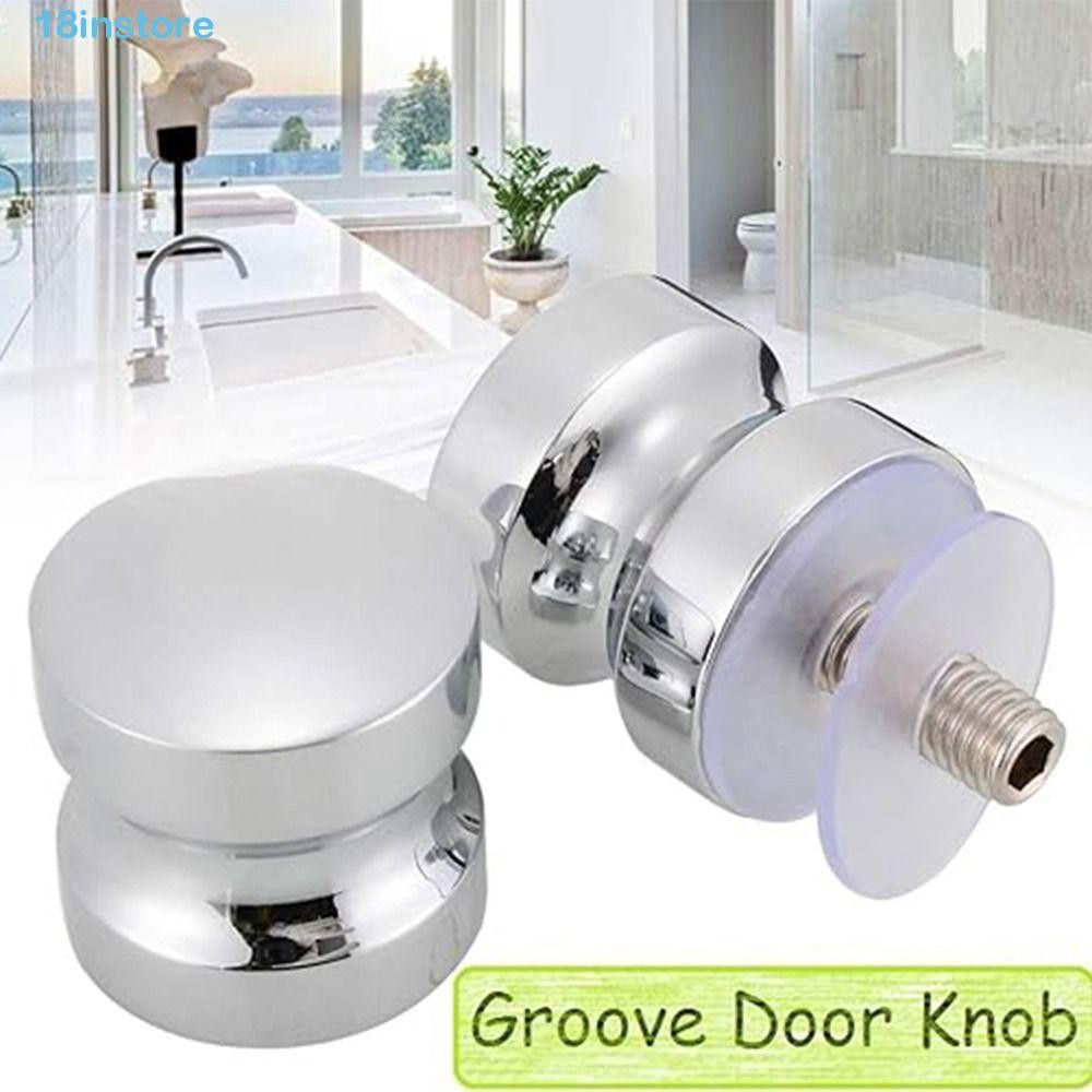 INSTORE 304 Stainless Steel Door Knob Puller, Double Side Round Shower ...