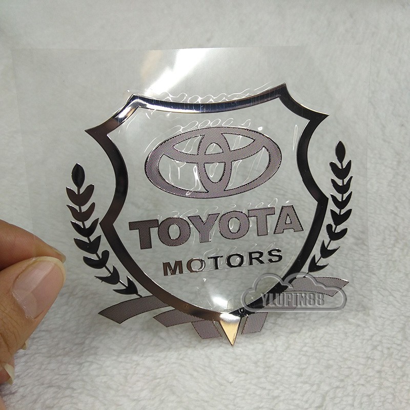 Toyota Logo Car Side VIP Emblem Sticker Medal Metal Film Label Car Body ...