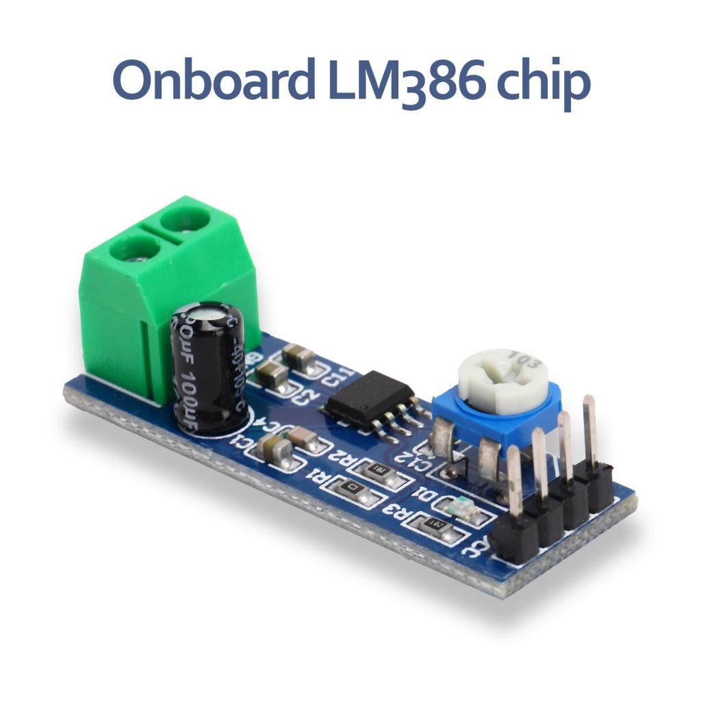 Apill Audio Amplifier Board LM386 PCB Power 200 Times Gain Mono Module ...