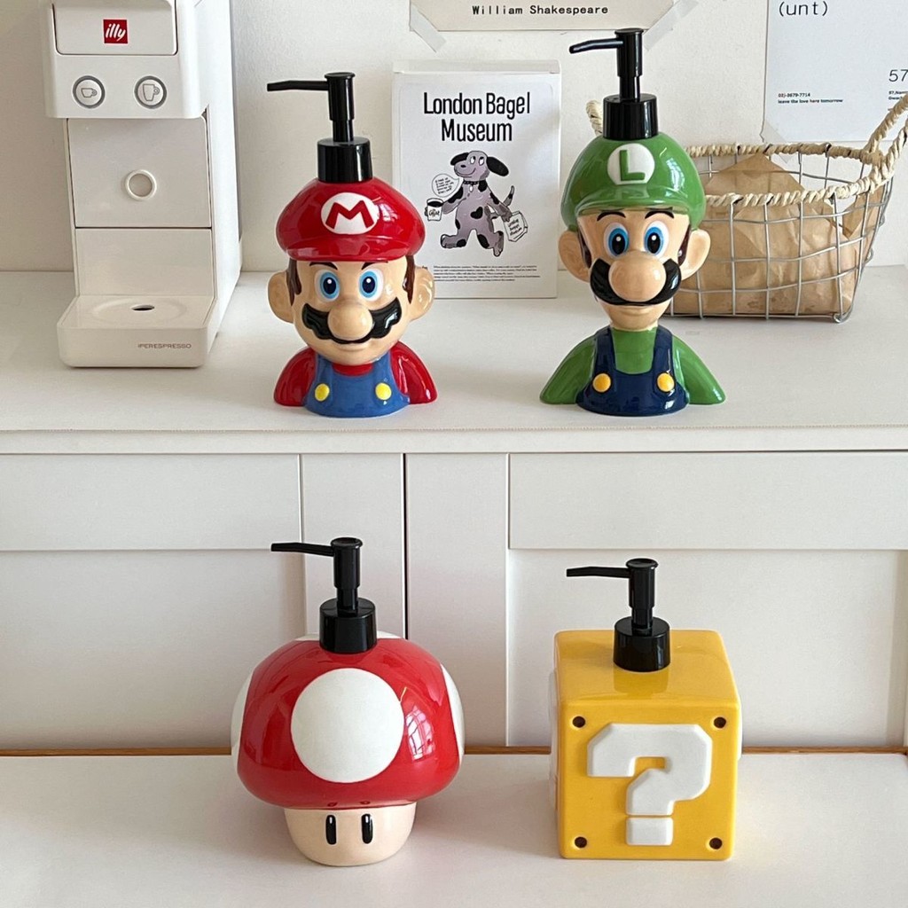 Mario Press Bottle Shower Gel Bottle Empty Bottle Hand Sanitizer Press ...