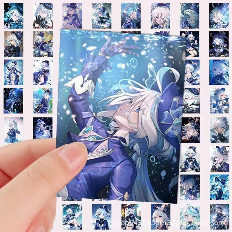 64Pcs/Lot Cartoon Game Genshin Impact Focalors Furina Stickers Toy ...