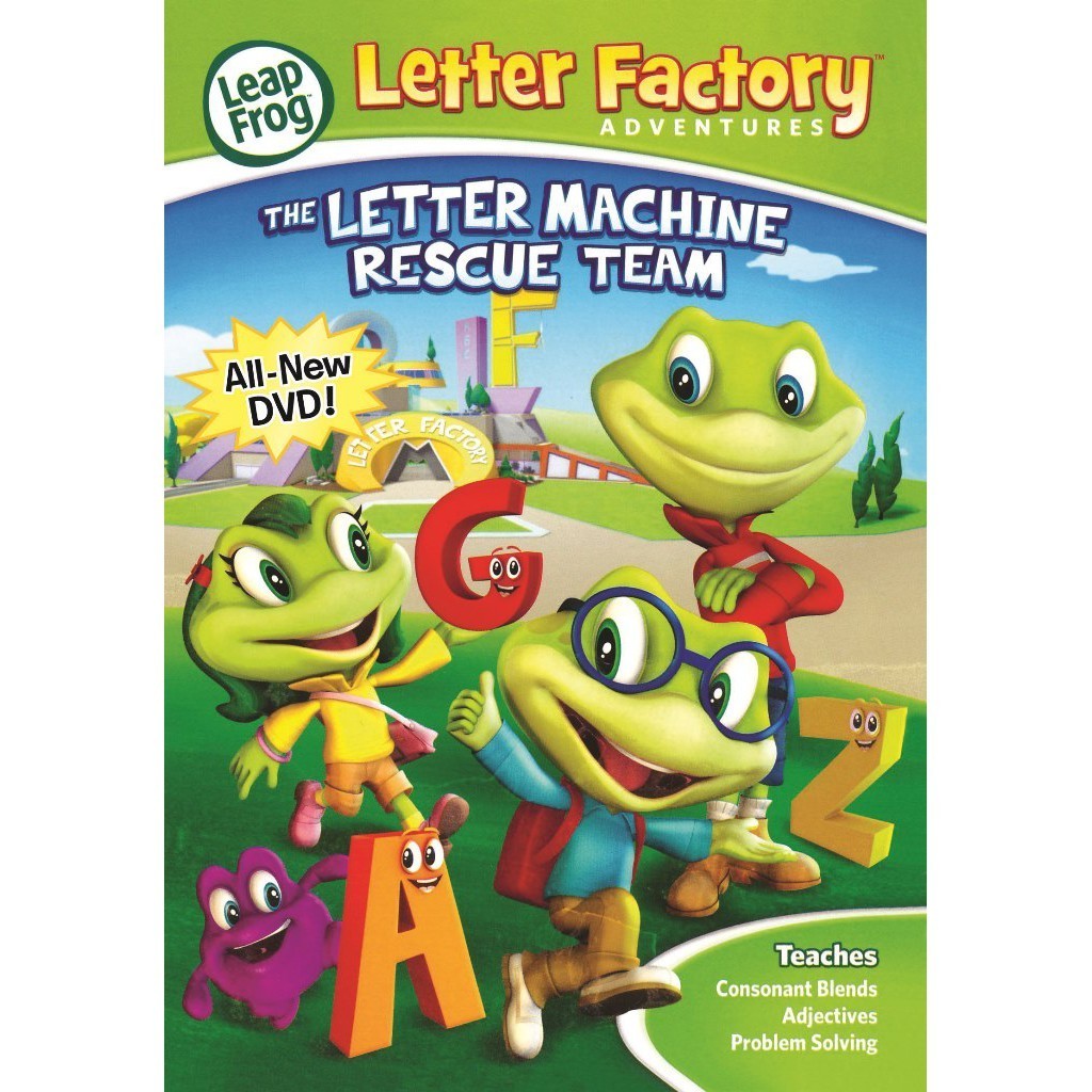 Leap Frog DVD Letter Factory Adventures The Letter Machine Rescue Team ...