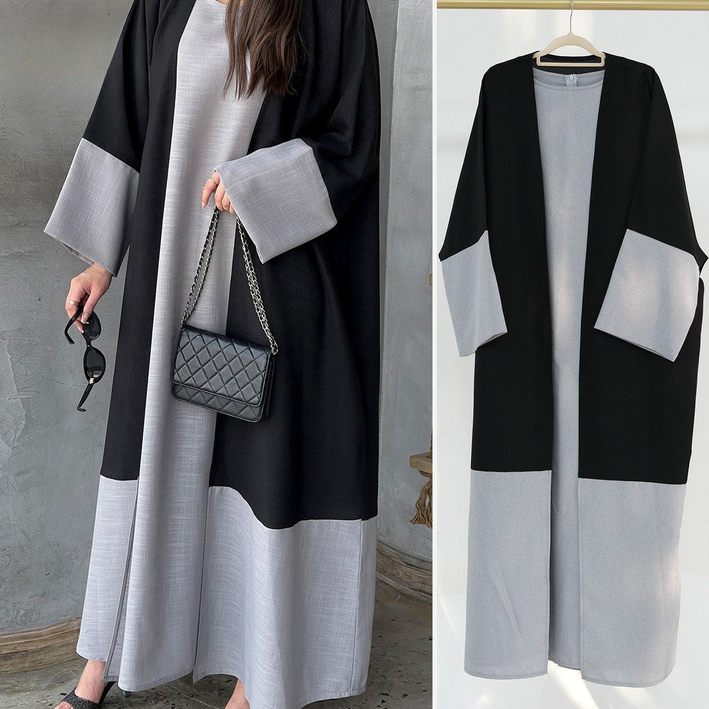 Ramadan Dubai Cardigan Abaya maxi dress Islam Arab Jubah robe Women ...
