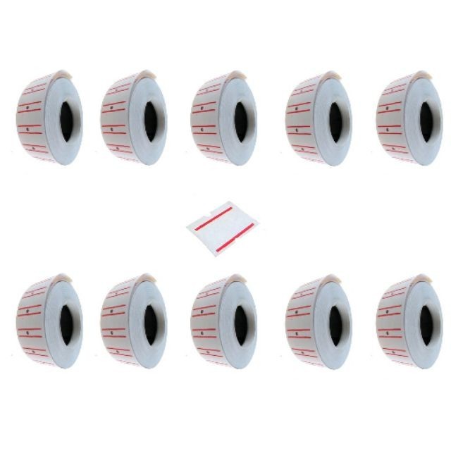 Price Tag with Red Lines (10 rolls) | Shopee Malaysia