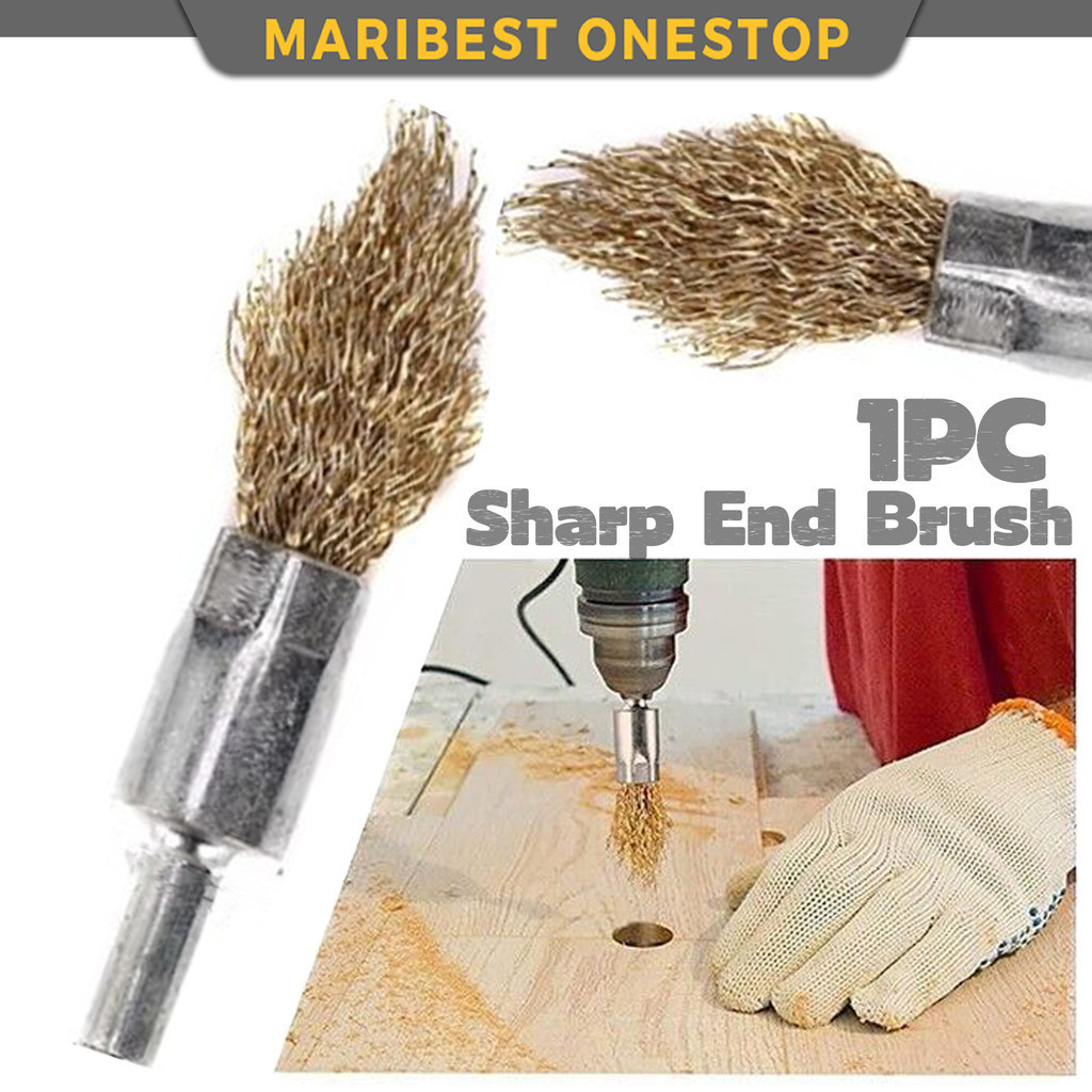 1pc 6mm Copper Brass Wire End Brush Grinding Head for Rotary Die ...