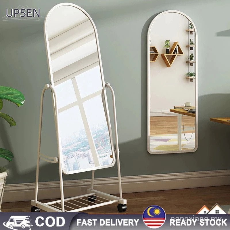 【In stock】Standing Mirror Adjustable with Wheels | Adjustable Standing ...