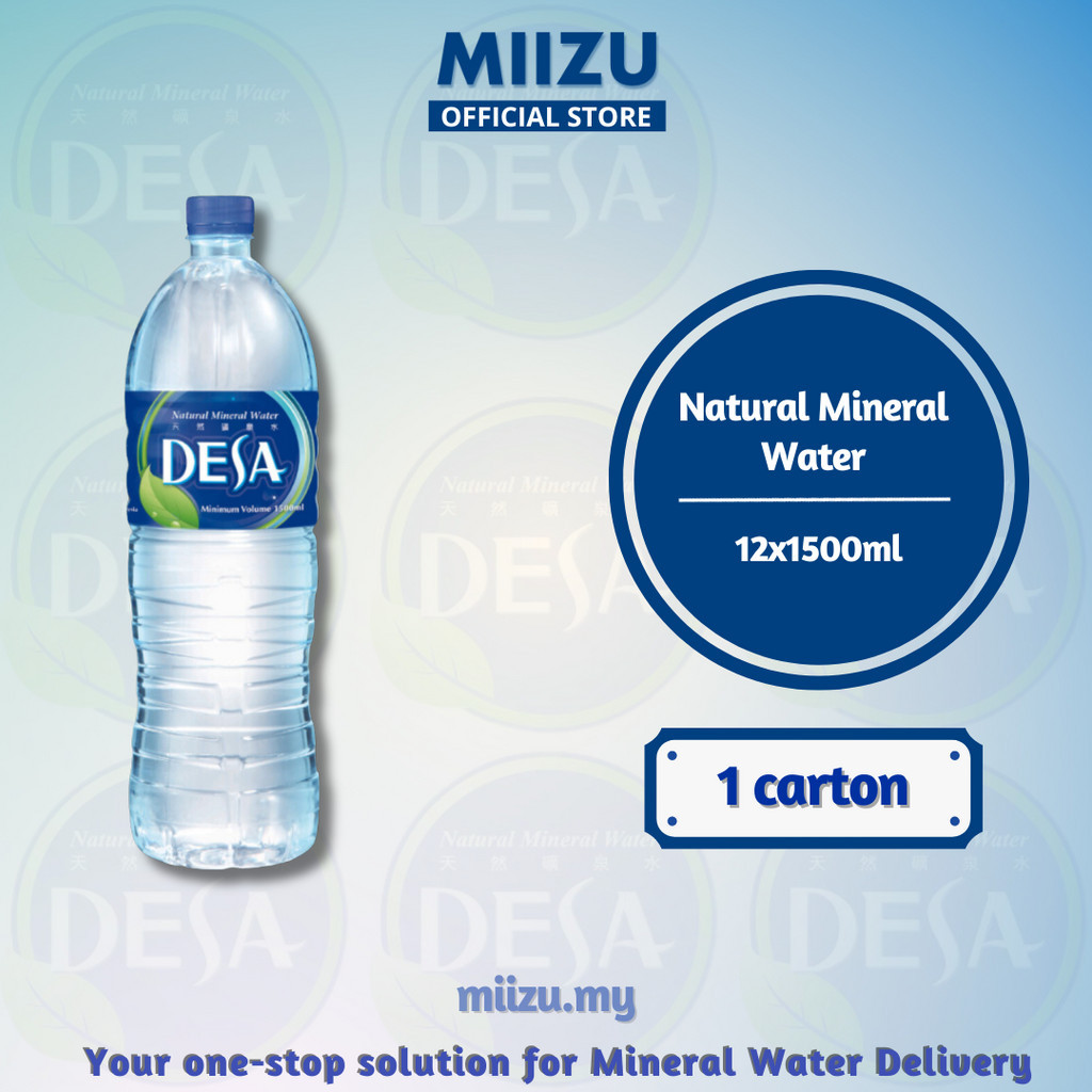 Desa Natural Mineral Water 12x1.5L | Shopee Malaysia