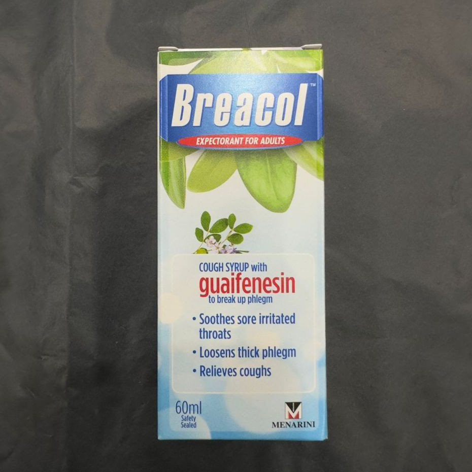 Breacol Expectorant For Adults Cough Syrup With Guaifenesin ( 60ml ...