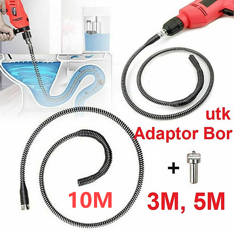 3/5/10 Meters / Drain Cleaning Wire / Pipe Cleaner Stag Clogged Pipe ...