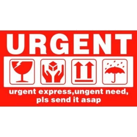 Urgent sticker paper measuring 5x8 cm | Shopee Malaysia