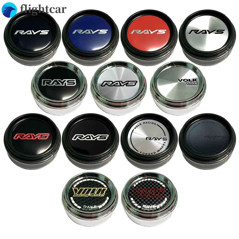 （FT）1PC 60mm RAYS center caps Car sport rim wheel cap VOLK RACING RAYS ...