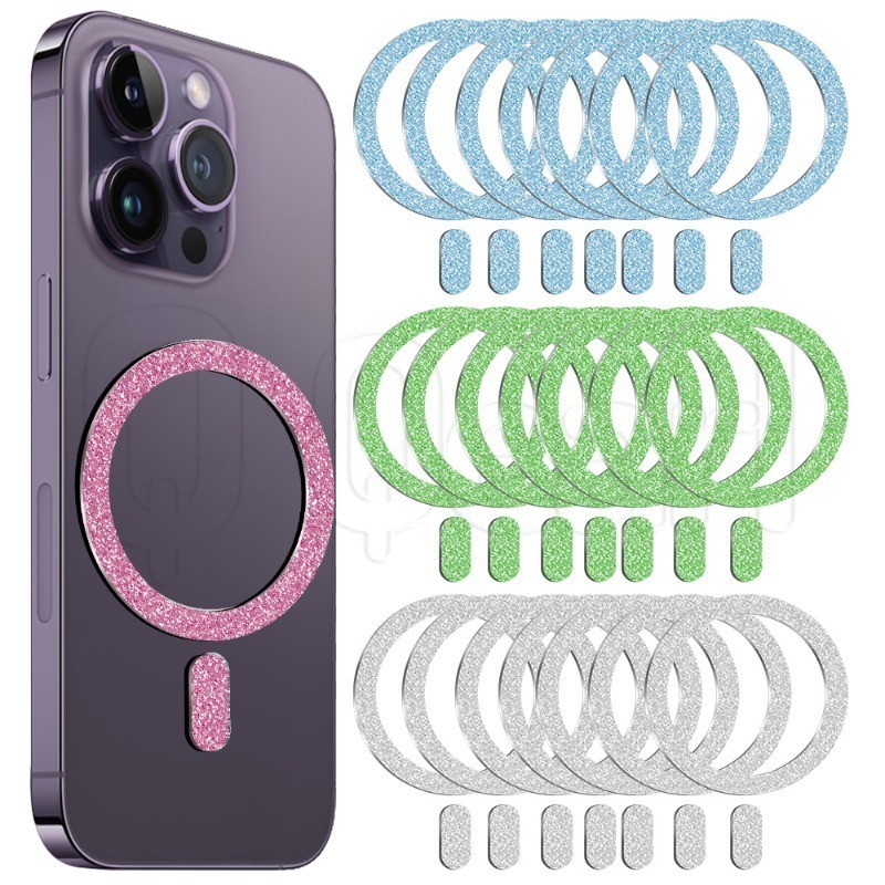 Magnetic Phone Sticker Ring - Wireless Charging Metal Plate - Mobile ...