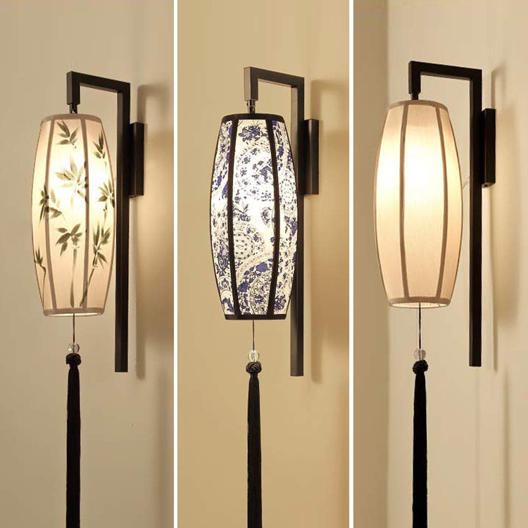 Hot Sale Promotion New Chinese Wall Lamp Living Room Retro Tassel Hand ...