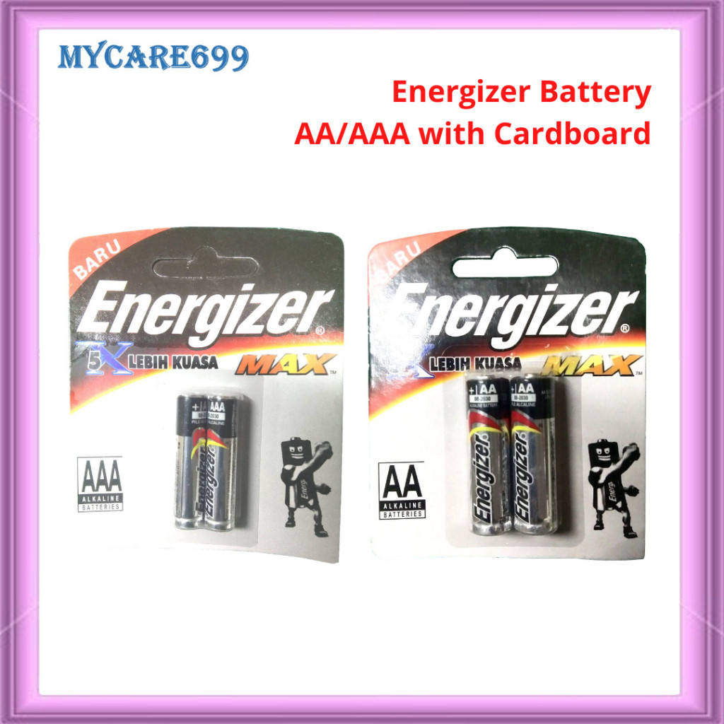 Energizer AA / AAA / AAAA Battery LR6 Alkaline Battery Bateri 1.5V 3V ...