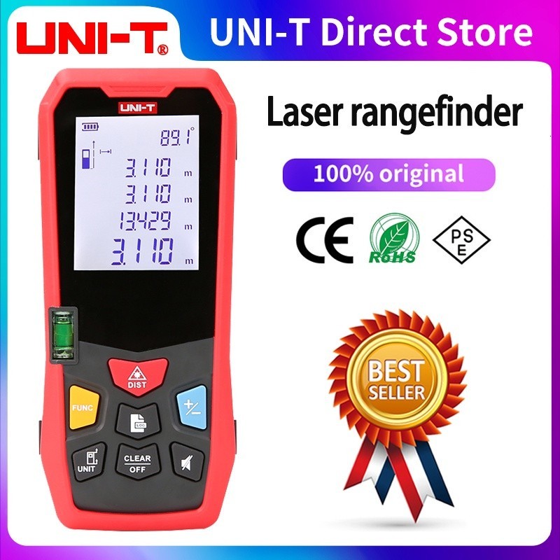 UNI-T LM120 Laser Distance Meter Handheld Mini Laser Rangefinder ...