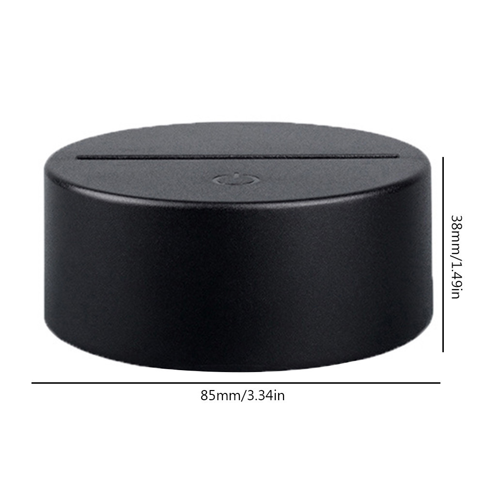 CHA 3D LED Light Base Round Acrylic Light Board Base for Resin Acrylic ...