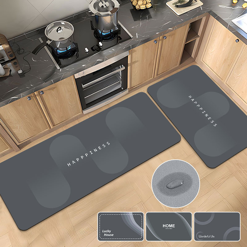 Anti Slip Kitchen Mat Set Minimalist Door Pad Bathrom Floor Pad Home ...