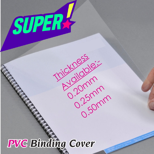 A4 PVC Binding Cover | Rigid Sheet | Transparent PVC COVER | Plastic ...