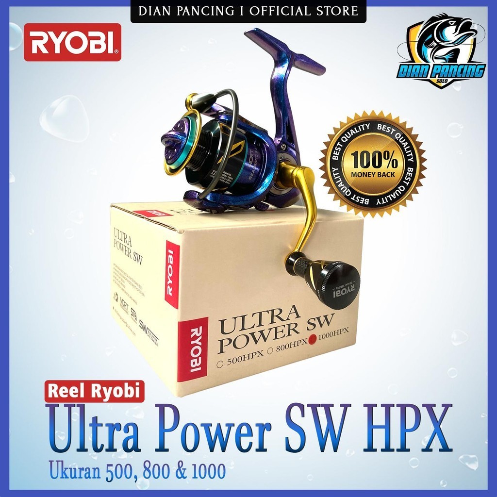 Ultralight Ryobi Ultra Power Fishing Reel SW 500 800 1000 HPX Ryobi ...