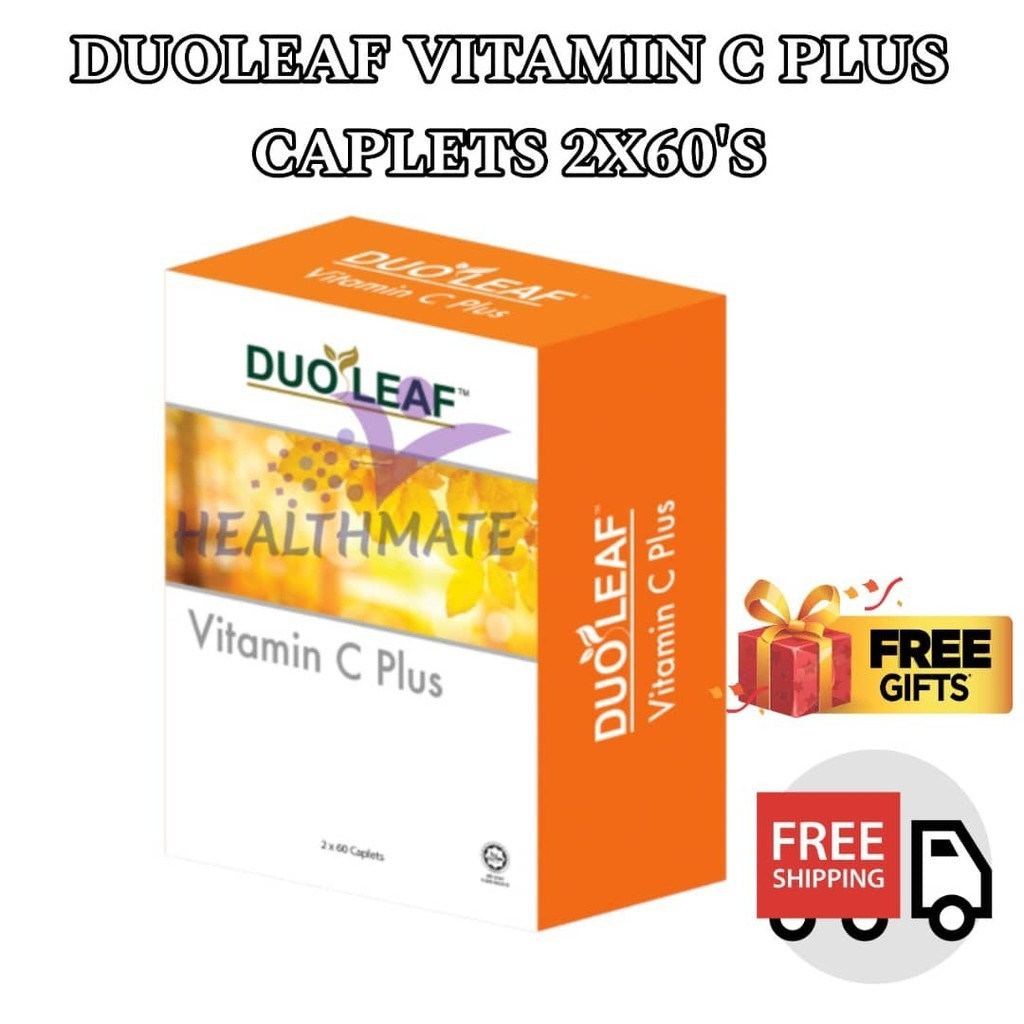 DUOLEAF Vitamin C Plus Caplets (2x60's) | Shopee Malaysia