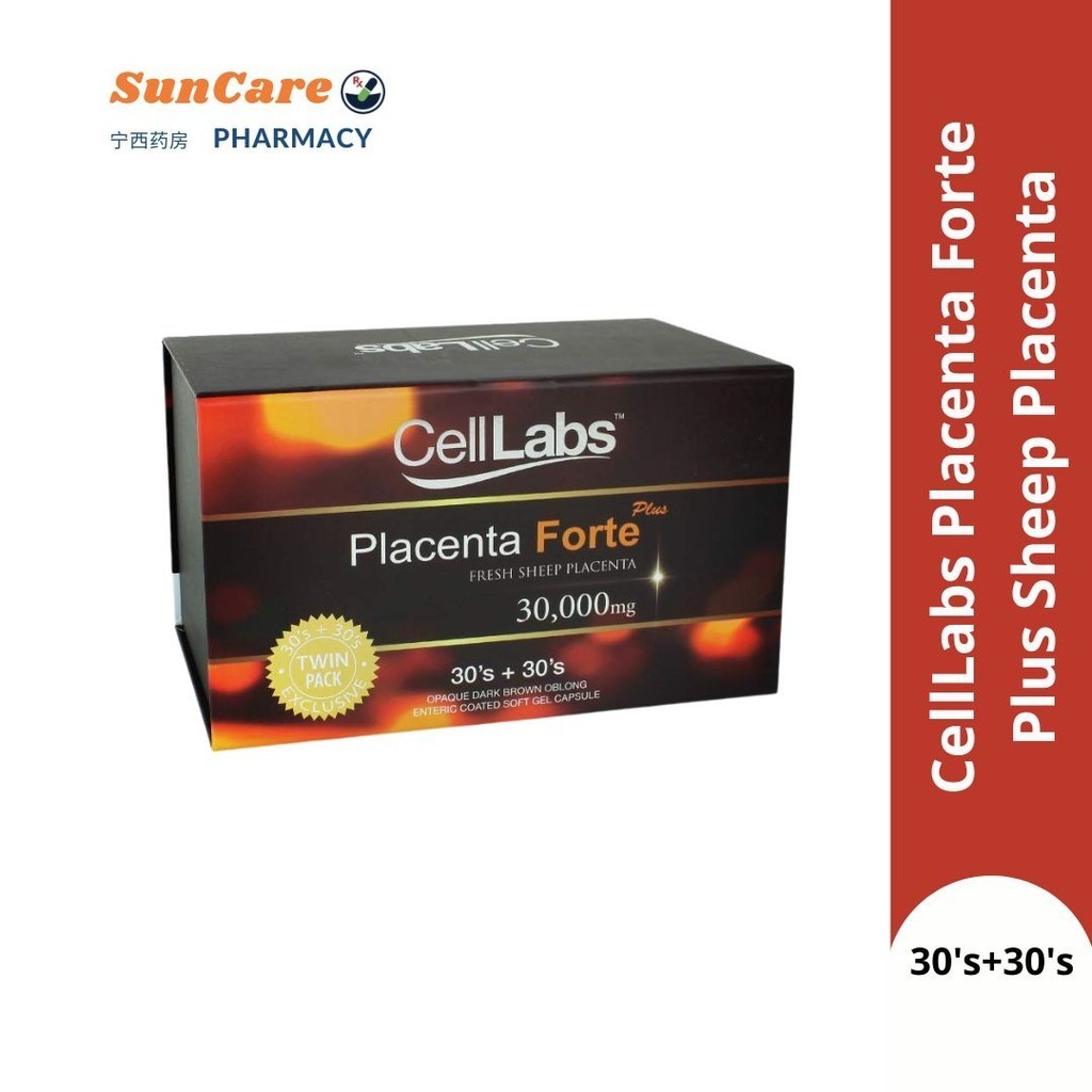 CELLLABS SHEEP PLACENTA FORTE PLUS [30'S+30'S] (EXP:04/2025) | Shopee ...