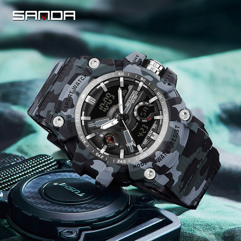 Sanda Camouflage Military Multifunctional Trendy and Anti Drop Outdoor ...