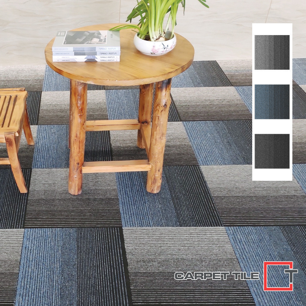 4mm Office Carpet Tile Textured Loop Pile with Sophisticated Design ...