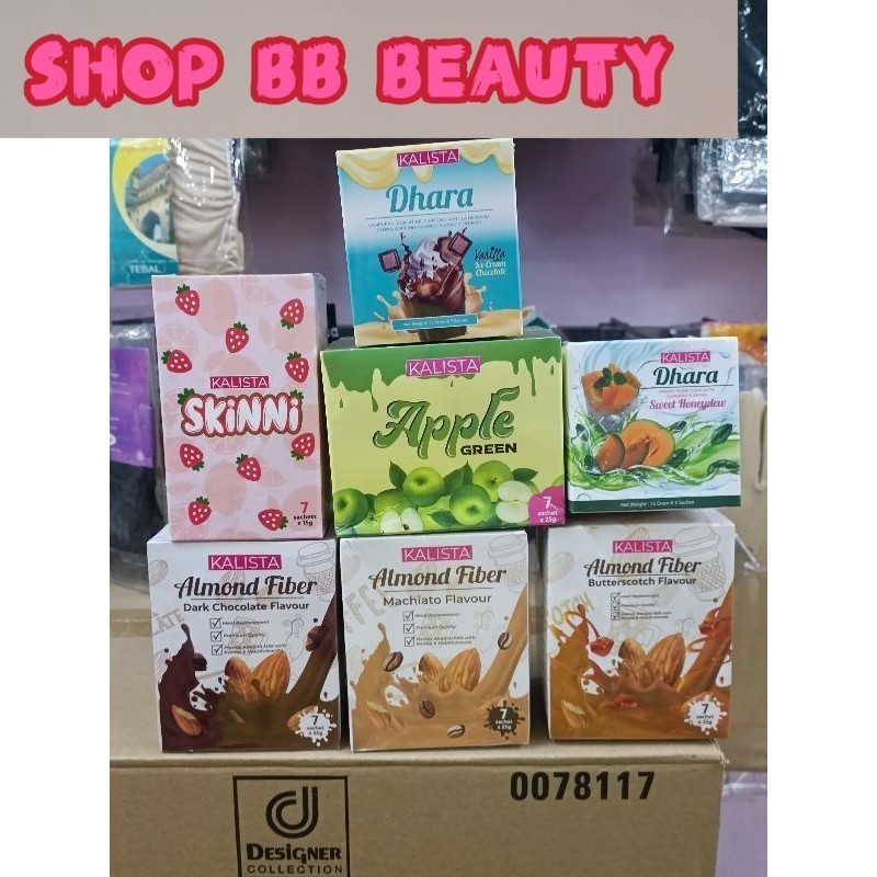 Bb beauty shop kalista dhara kalista apple kalista almond fiber | Shopee Malaysia