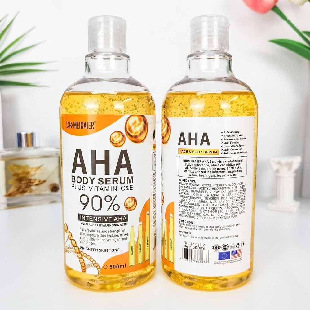 Dr Meinaier AHA Body Serum 90% Intensive Vitamin C & E 500ml | Shopee ...
