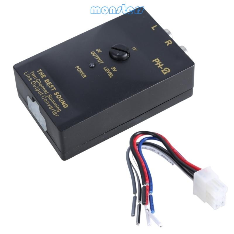 Mon Car Stereo Level Converter to Low Impedance Stereo Converter Car ...