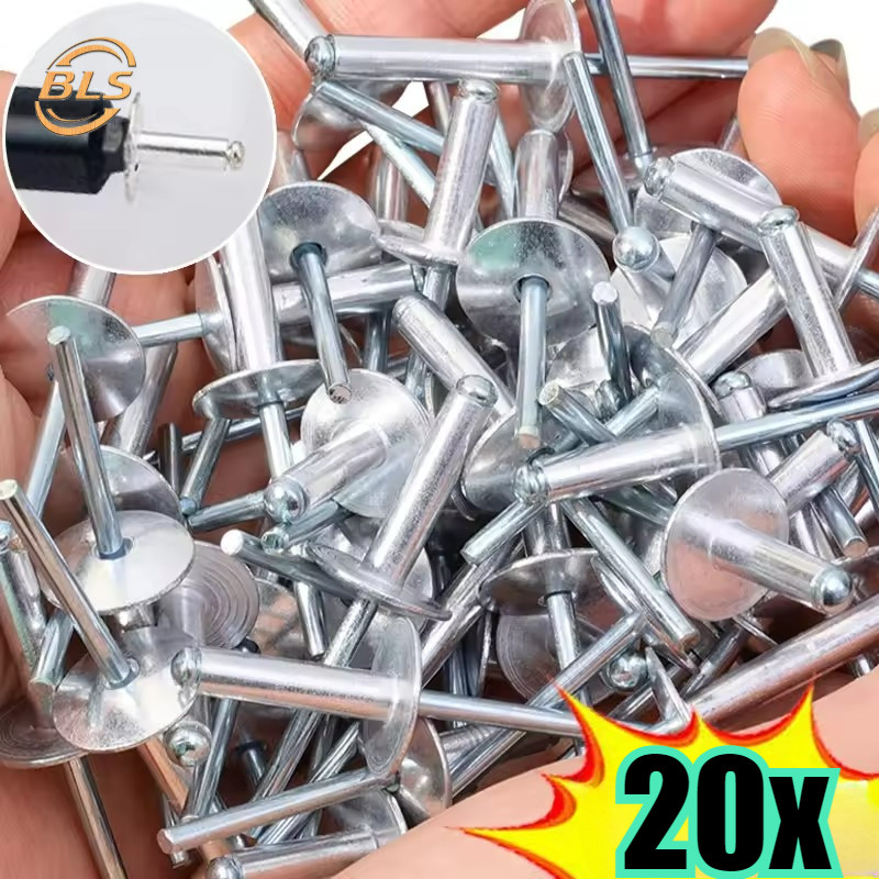 20Pcs Aluminum Round Head Rivet - Large Dome Head Blind Pop Fasteners ...