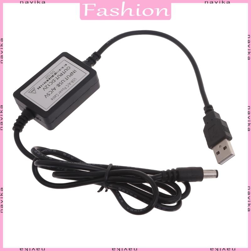 NAV USB DC Charging Cord USB 5V to 12V with DC 5 5 x 2 1mm Adapter for ...