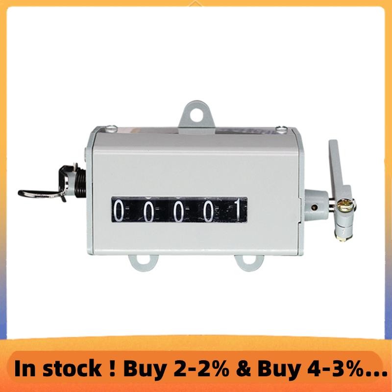 5 Digits Counter Mechanical Rotating Speed Meter 75-II Totalizing Pull ...