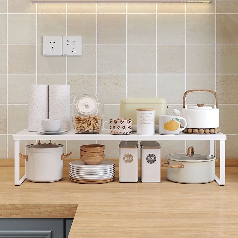 Kitchen Shelf Countertop Cabinet Layered Rack Desktop Small Shelf ...