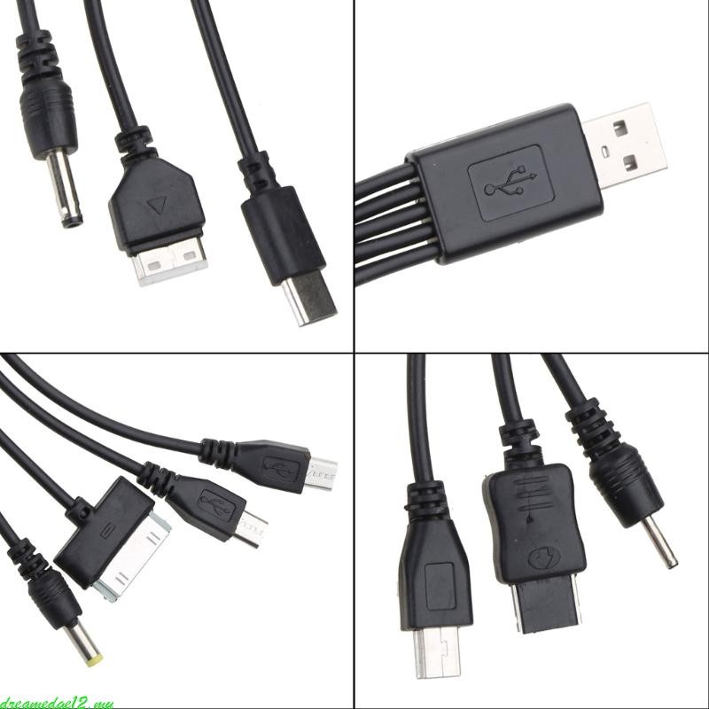 dreamedge12 20CM 10 in 1 USB Phone Charger Cable USB To Multi Plug ...