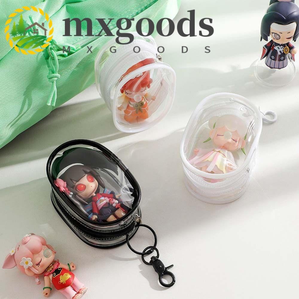 MXGOODS Labubu Time Doll Outgoing Bag, Transparent Space Module Popmart Blind Display Bag ...