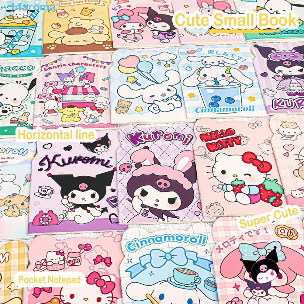 AROMA 20PCS Cute Small Book, Kuromi Diary Mini Anime Notebook, Portable ...