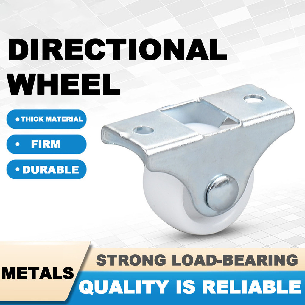 1 inch Universal Caster White Nylon Caster Wheels Fixed / Rotate Wheel ...