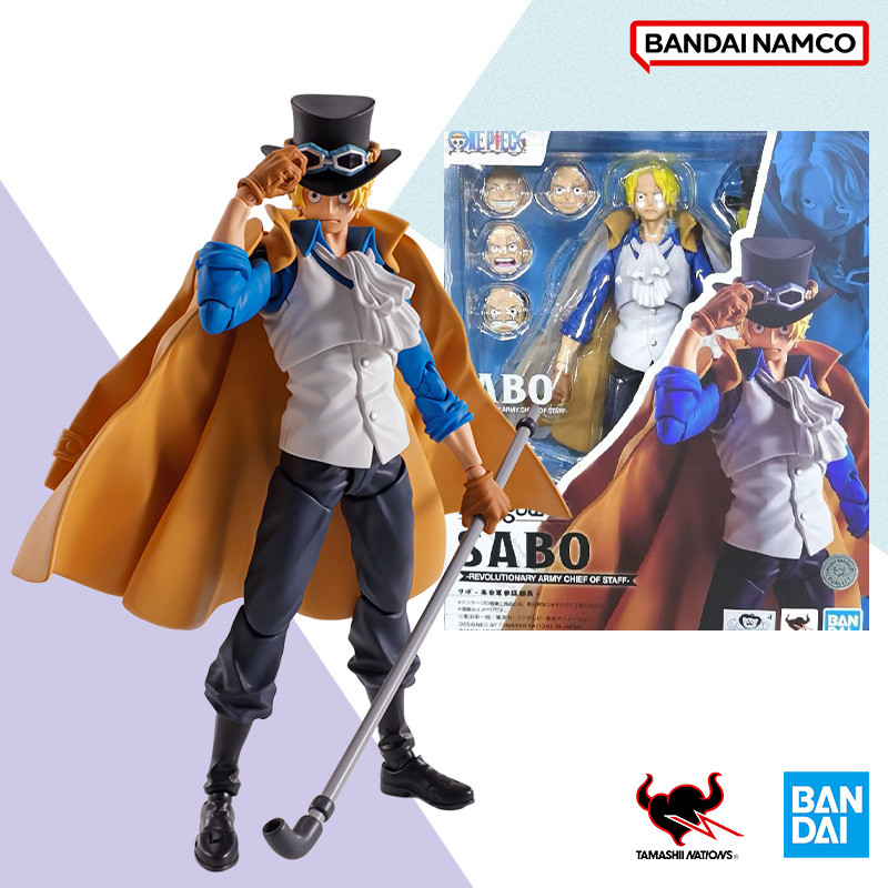 Bandai SHF S.H.Figuarts One Piece SABO REVOLUTIONARY ARMY CHIEF OF STAFF Figure Finished Model ...