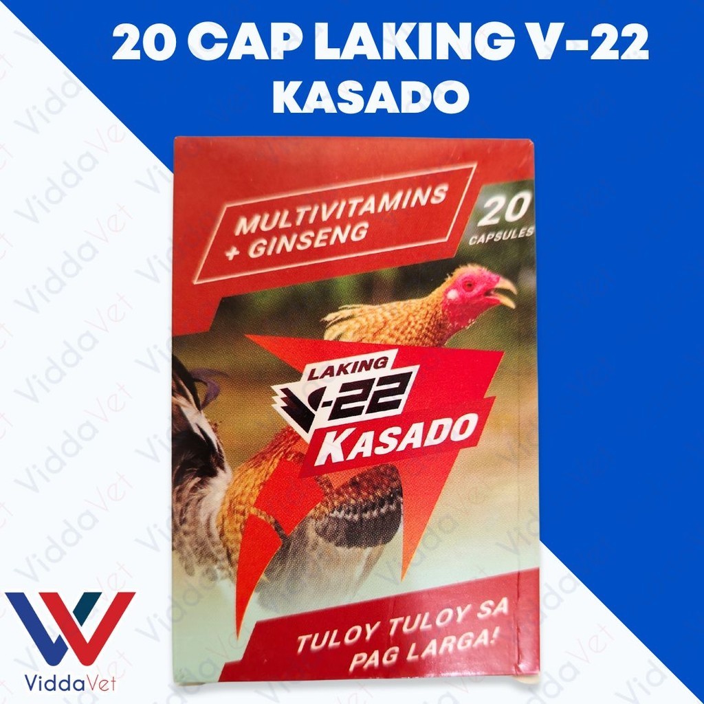 Laking V-22 Kasado Animal Health Supplement 20capsule | Shopee Malaysia