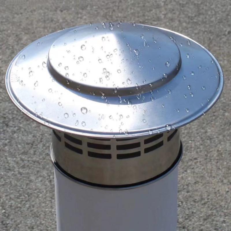 304 Stainless Steel Rainproof Cap Outdoor Waterproof Pipe Cap New Style ...