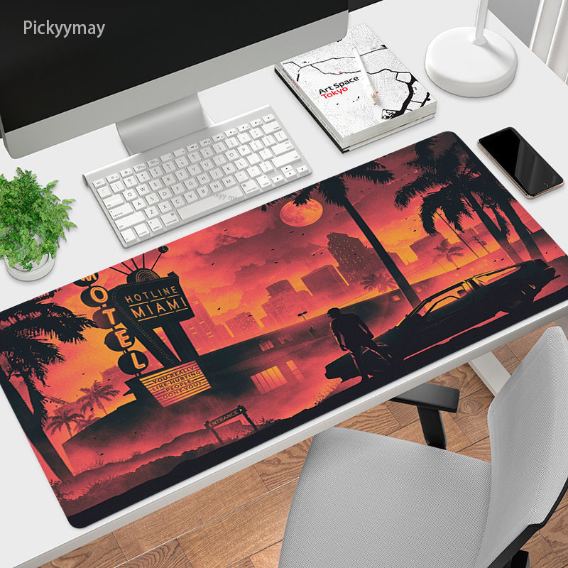 Hotline Miami Large Mouse Pad Natural Rubber PC Computer Gaming ...