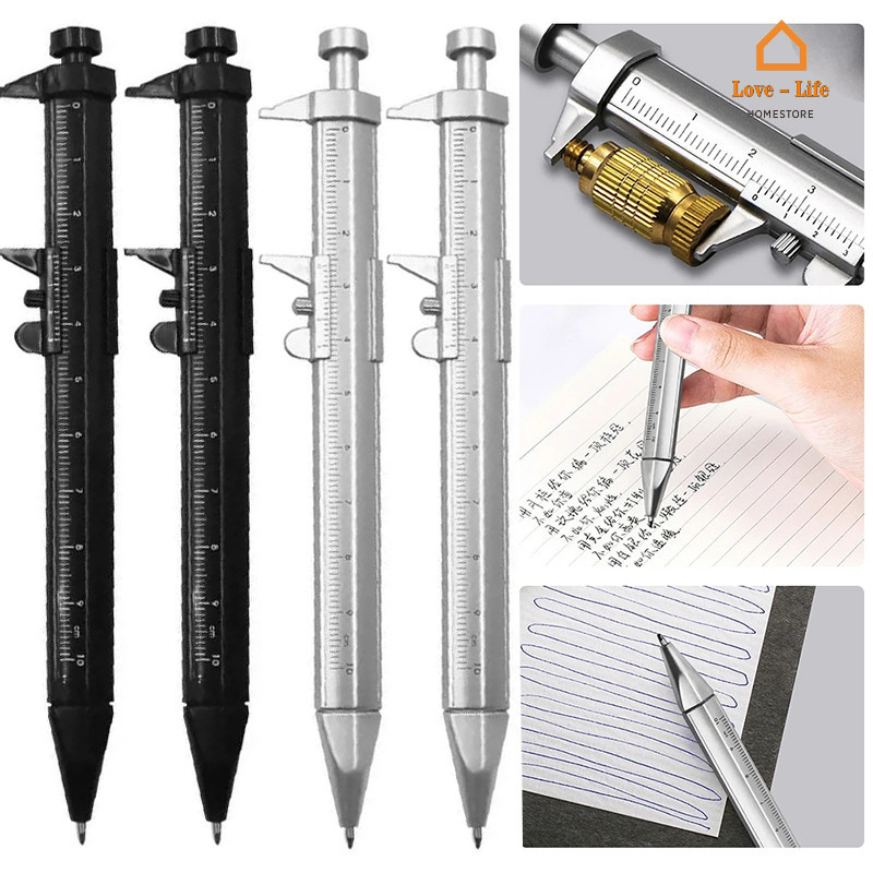 Smooth Writing Vernier Caliper Roller Ball Pen Portable Student Measure ...