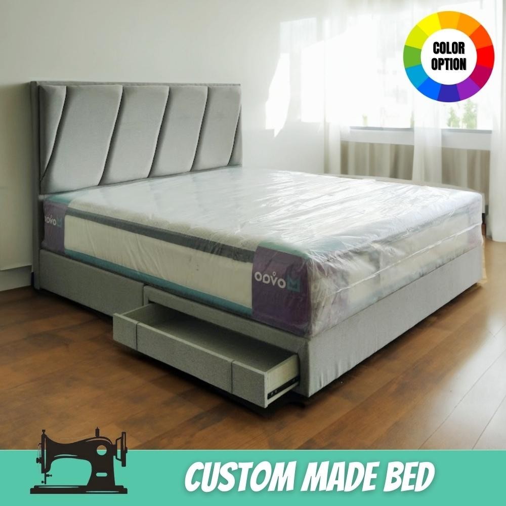 CUSTOM MADE-Furniture Direct VELMA Drawer Storage Divan Bed Frame-2 ...