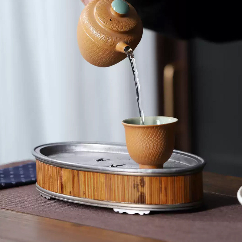 Xiangfei Bamboo Storage Kettle Cheng Dry Brewing Table Chinese High-End ...