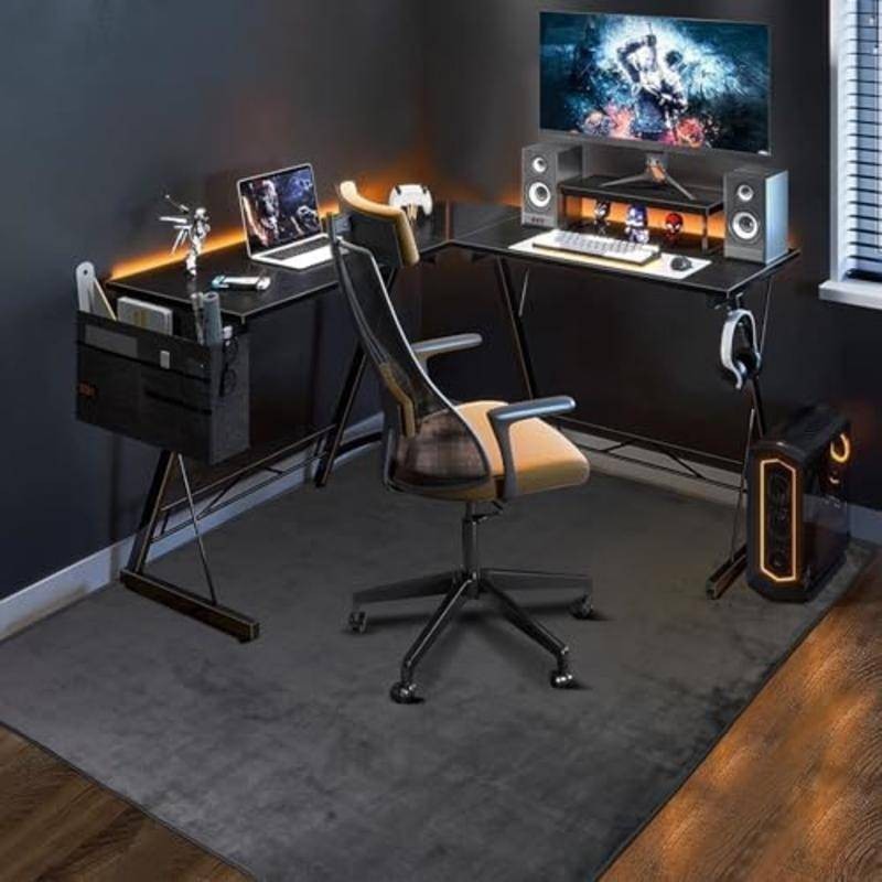 Nehem - 160cm x 180cm Large Flannel karpet office Chair gaming chair ...