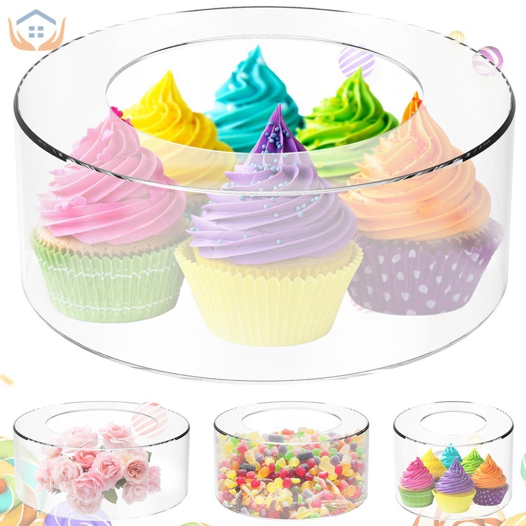 Clear Fillable Acrylic Fillable Cake Stand Clear Cake Riser Cylinder ...