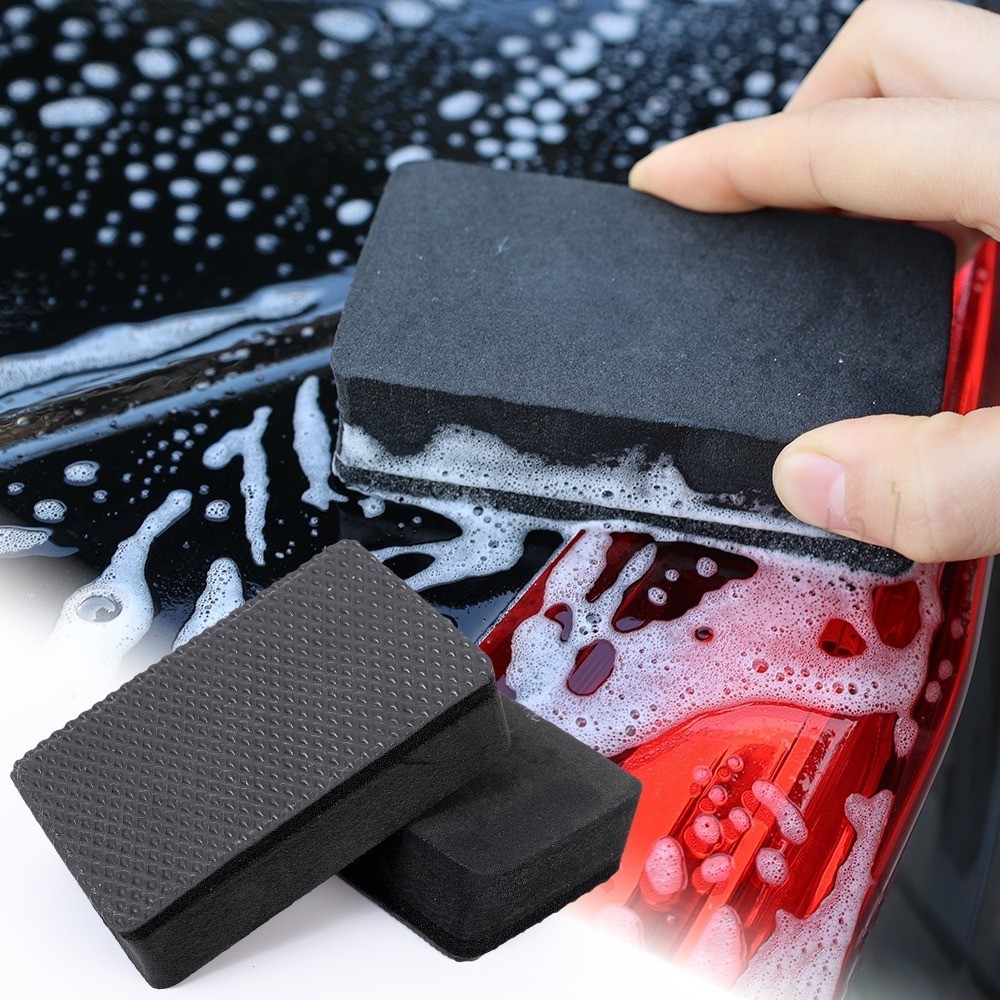 Car Wash Mud Cleaner - Magic Clay Bar Sponge Block Pad, Abrasive - Car Cleaning Clay, Detailing ...