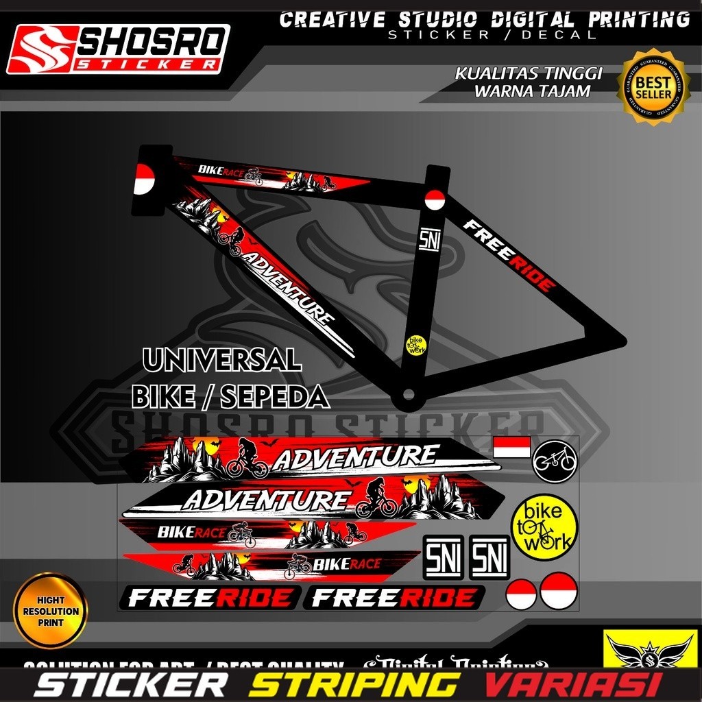 Striping BIKE STRIPING Stickers MOTIF For BMX Bikes UNIVERSAL ...